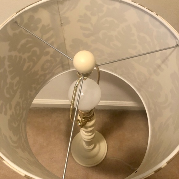 Other | Custom Table Lamp Beautiful Neutral Pattern | Poshmark